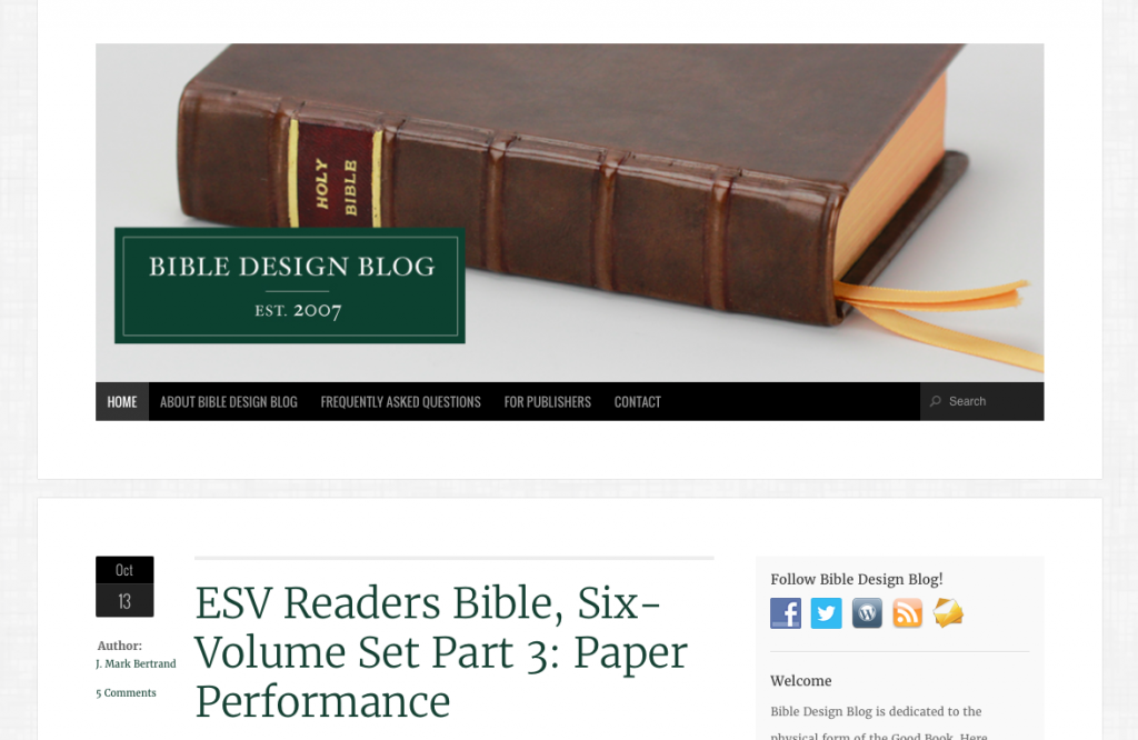 Bible Design Blog - For All Things Bible