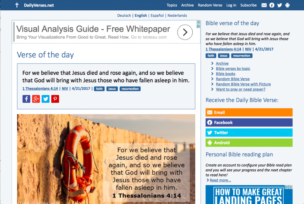 Daily Bible Reading Guide - For All Things Bible