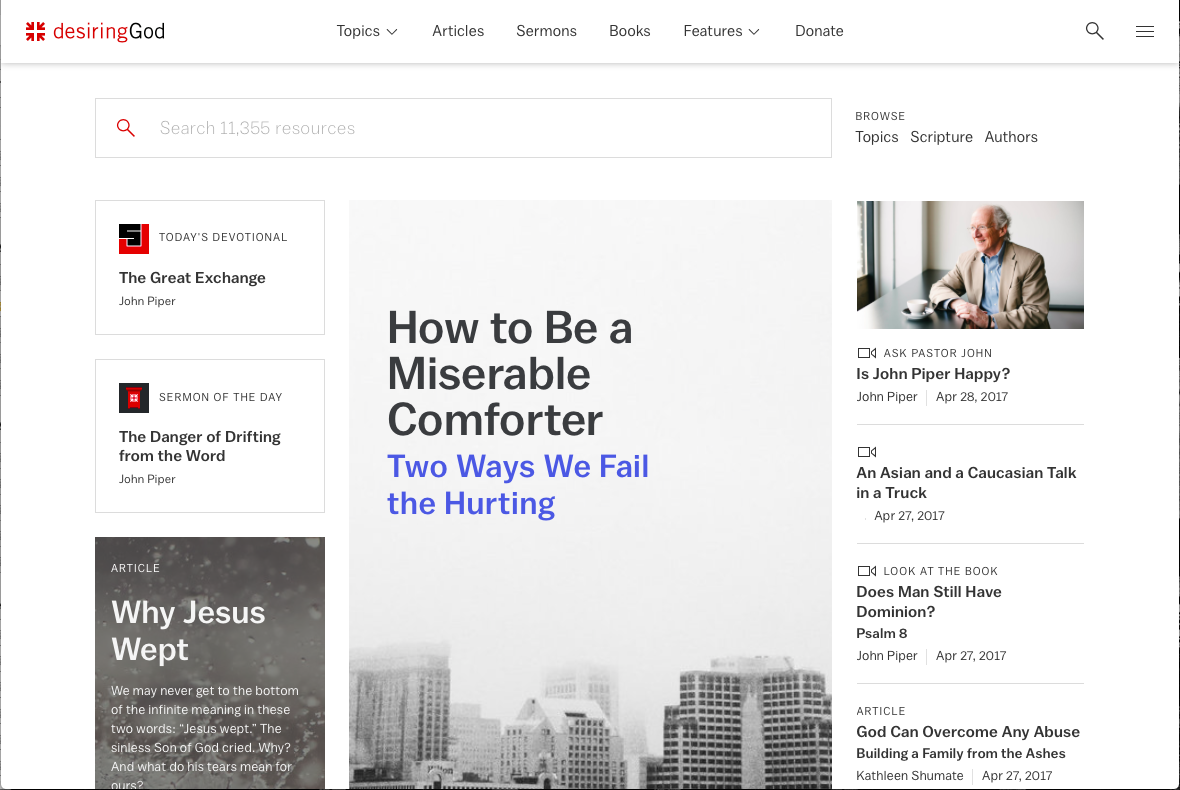 Desiring God – For All Things Bible