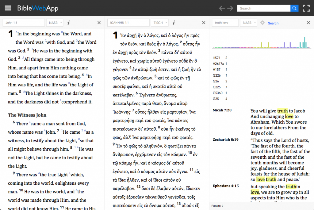 Bible Web App - For All Things Bible