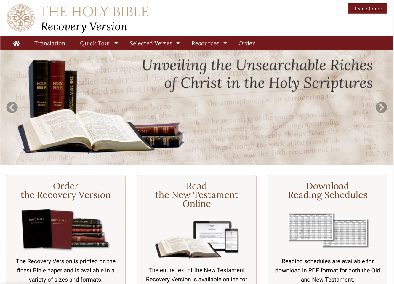 recoveryversion.bible - For All Things Bible