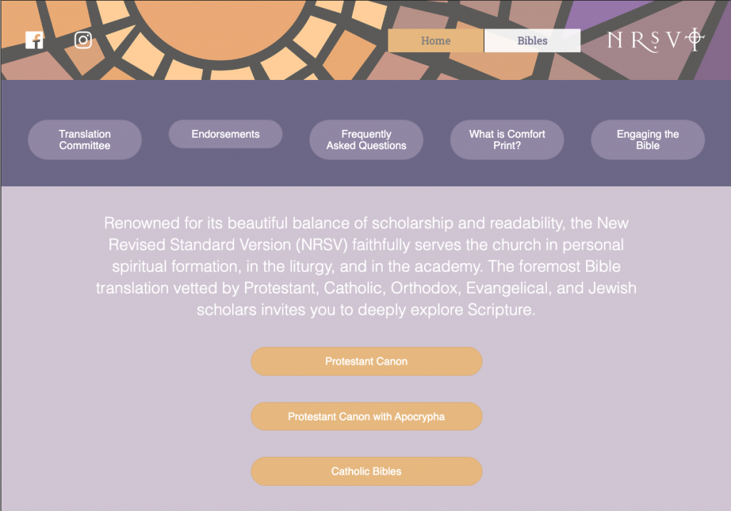 New Revised Standard Version - For All Things Bible