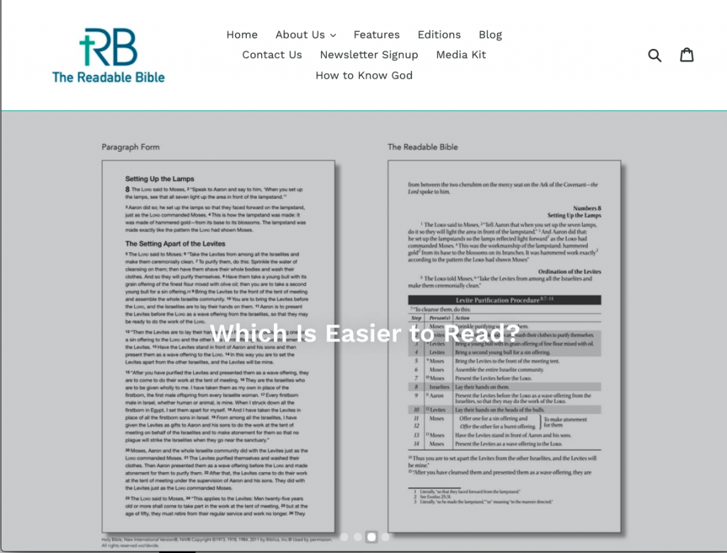 The Readable Bible - For All Things Bible