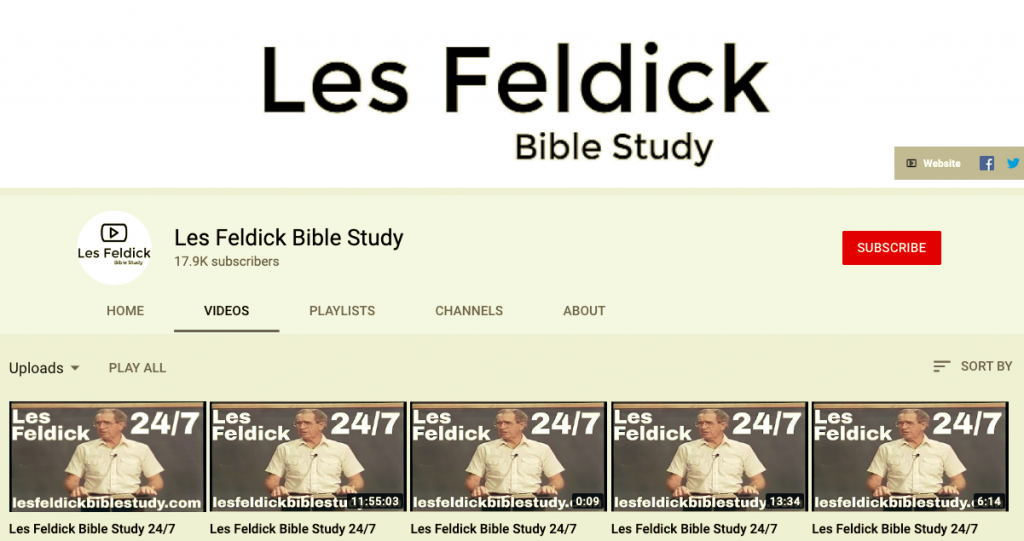 Les Feldick Bible Study - For All Things Bible