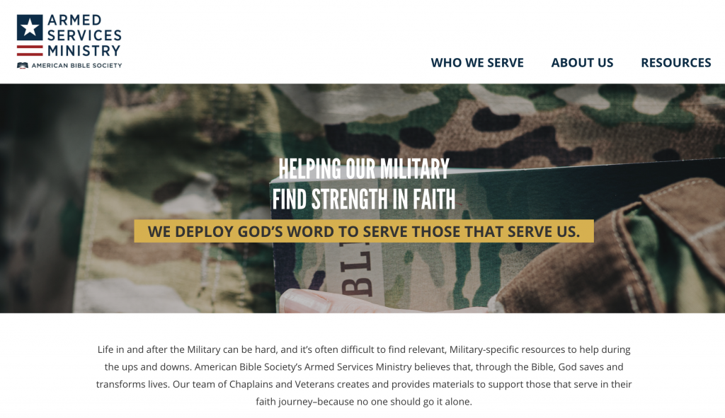 Armed Services Ministry - For All Things Bible