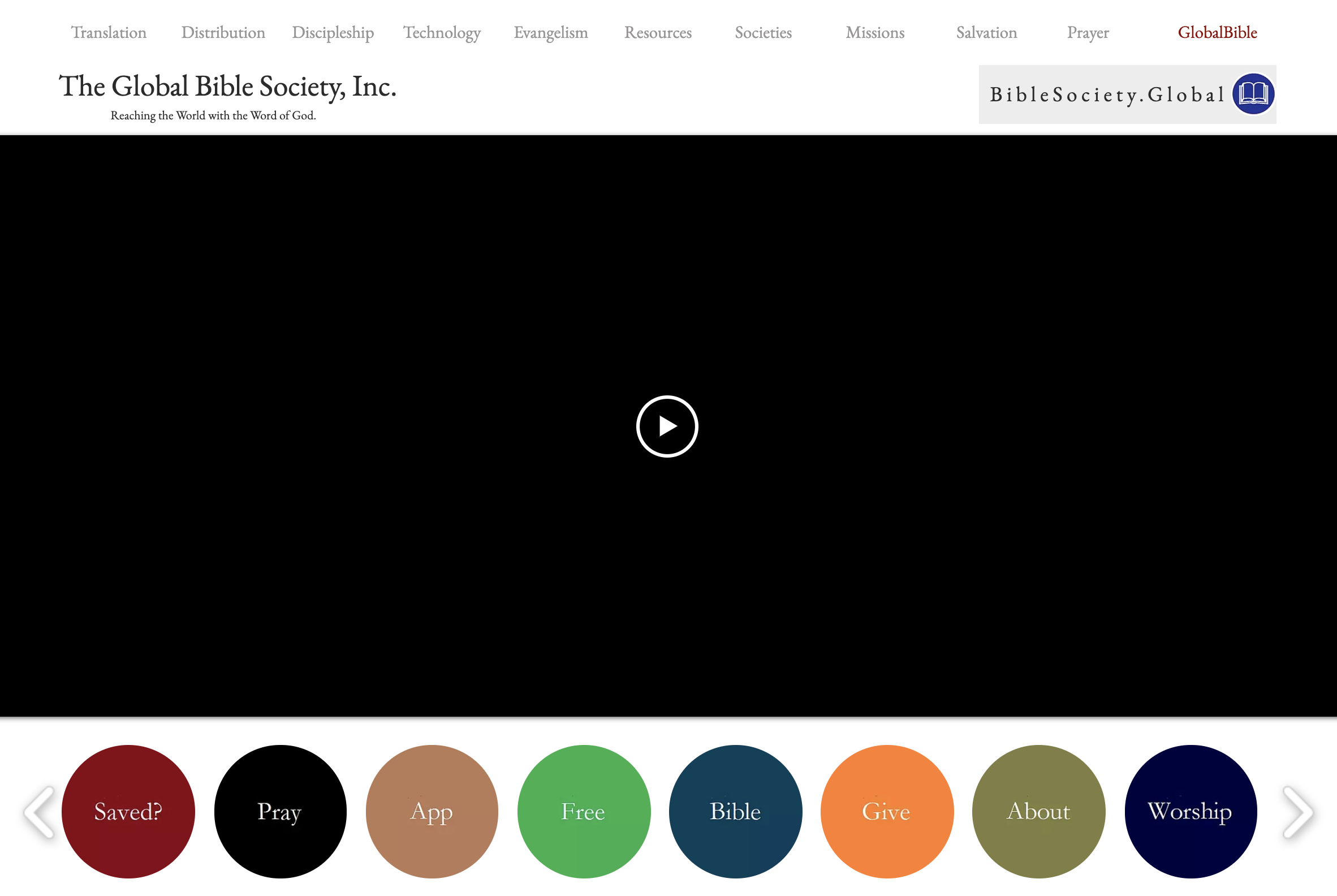 The Global Bible Society - For All Things Bible