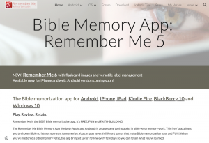 Remember Me: Bible Memory App - For All Things Bible