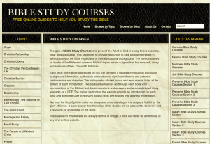 Bible Study Courses - For All Things Bible